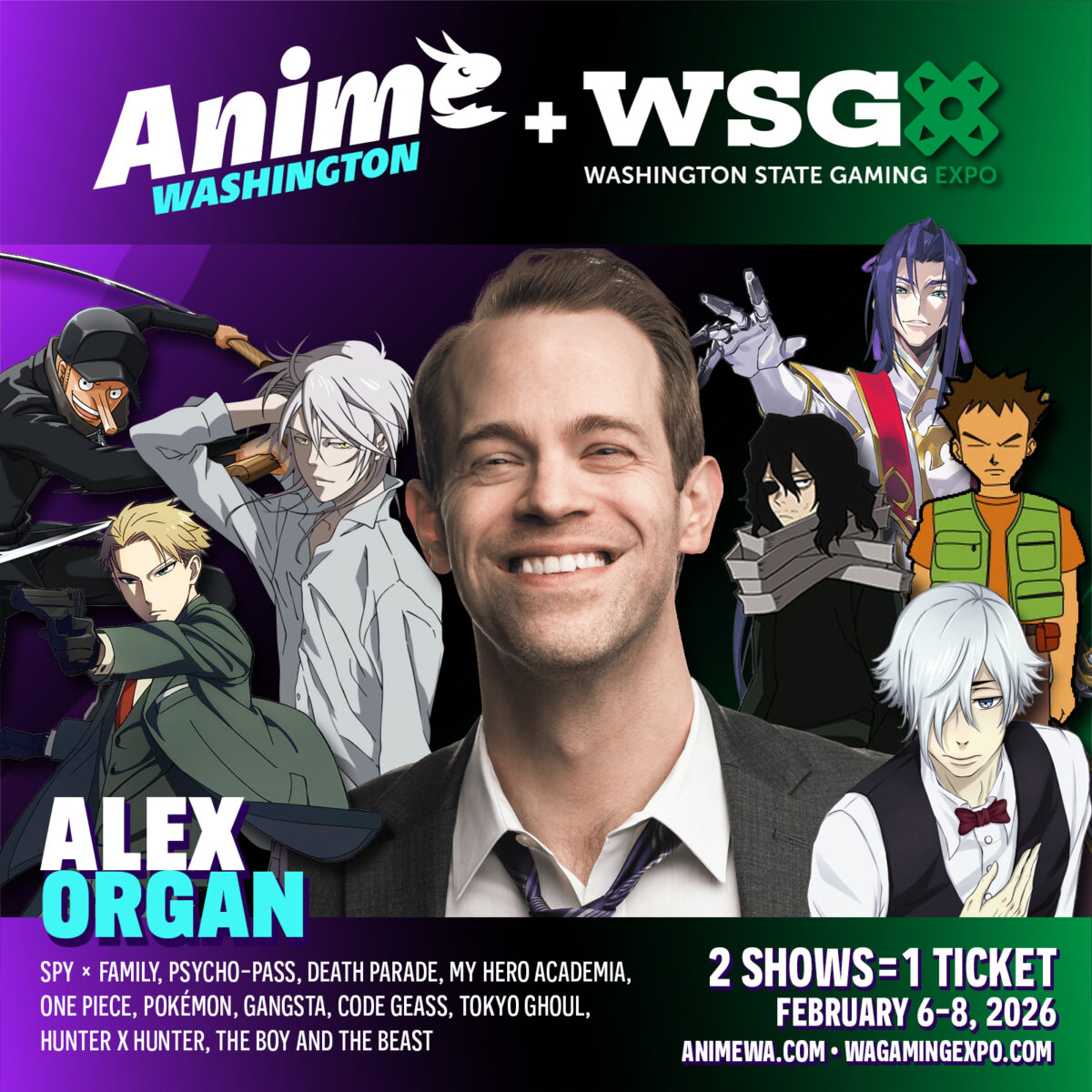 Alex Organ - Anime Washington